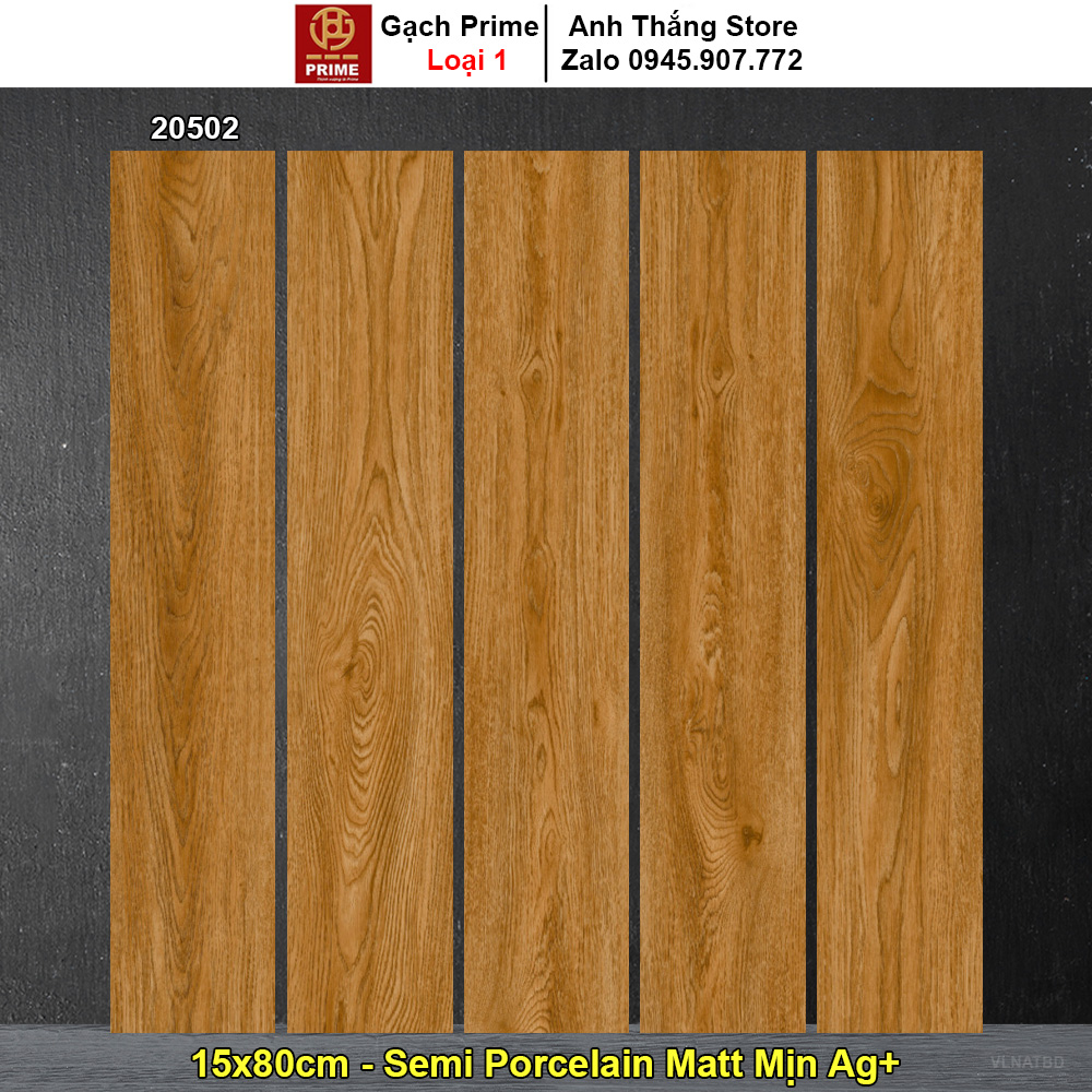 Gạch Giả Gỗ 15x80 Prime 20502 | Tổng Kho Gạch Prime Hà Nội