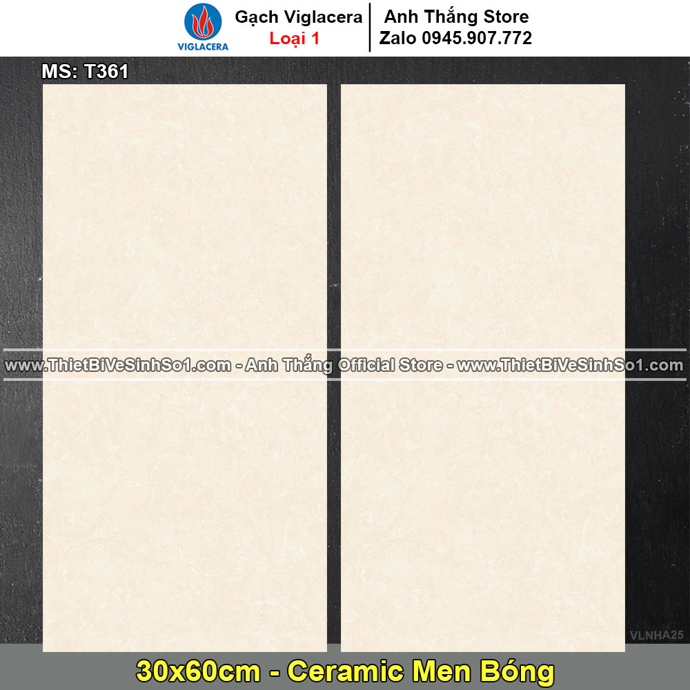 Gạch 30x60 Viglacera T361 | Tổng Kho Gạch Viglacera Hà Nội