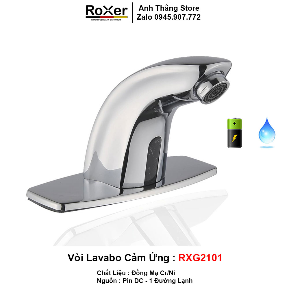 Vòi Lavabo Cảm Ứng Roxer RXG2101 | Tổng Kho Roxer Hà Nội