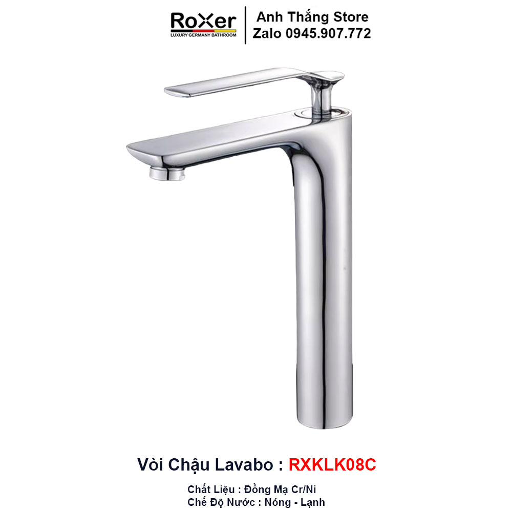 Vòi Lavabo RXKLK08C | Tổng Kho Roxer Hà Nội